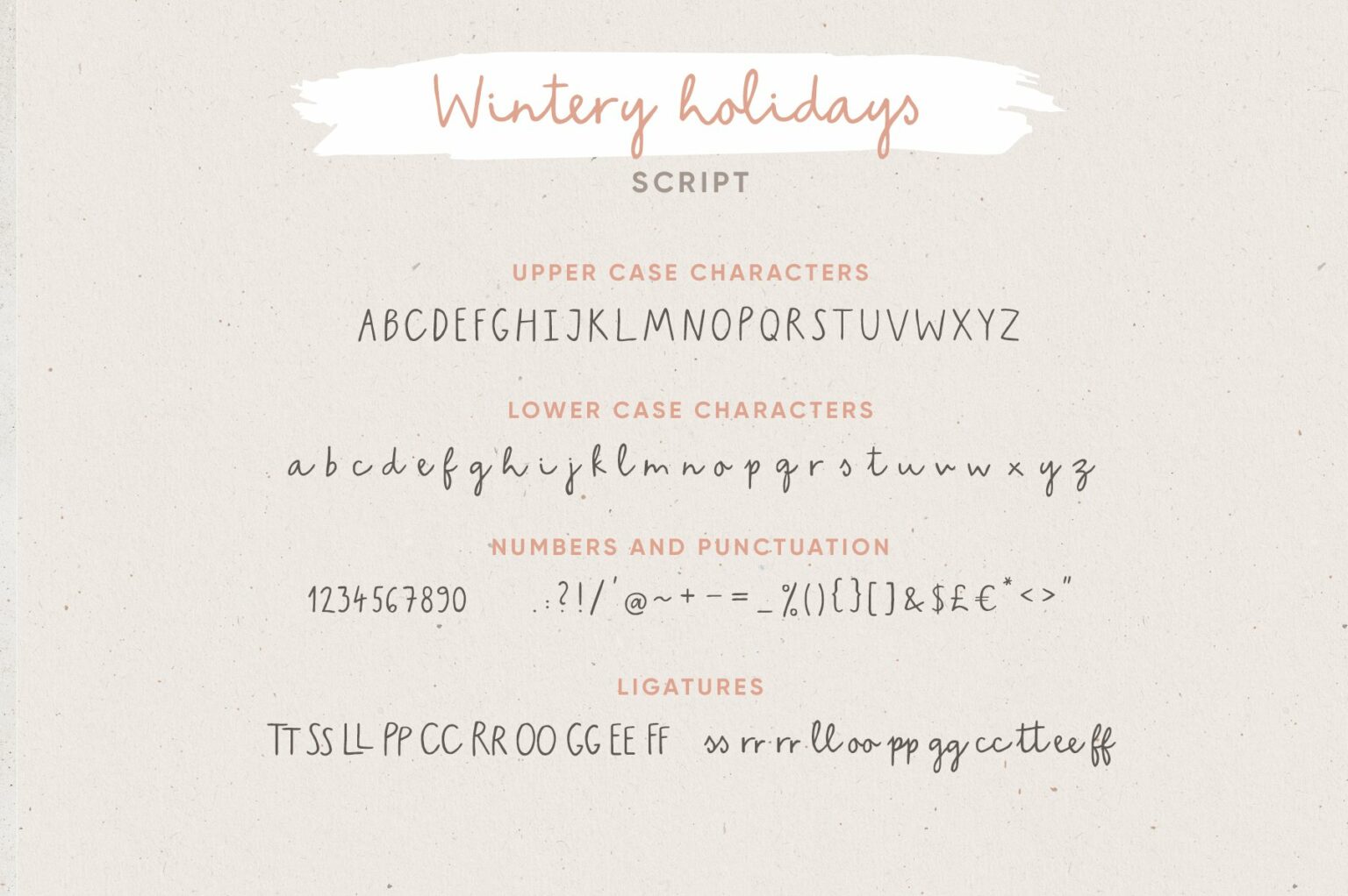 Wintery Holidays font duo, logos – MasterBundles