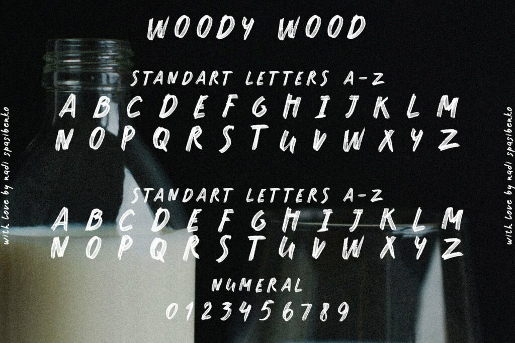 Woody Wood Font – MasterBundles