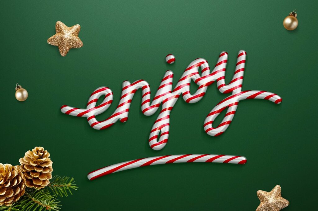 Christmas Candy Text Effect – MasterBundles