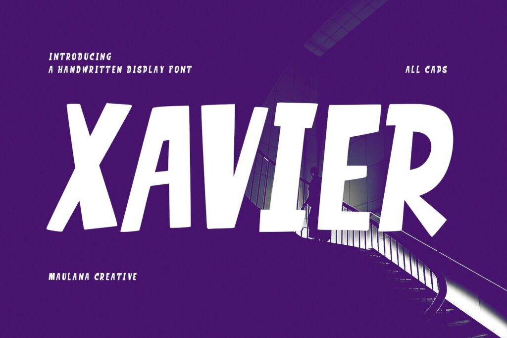 Xavier Handwritten Display Font – MasterBundles