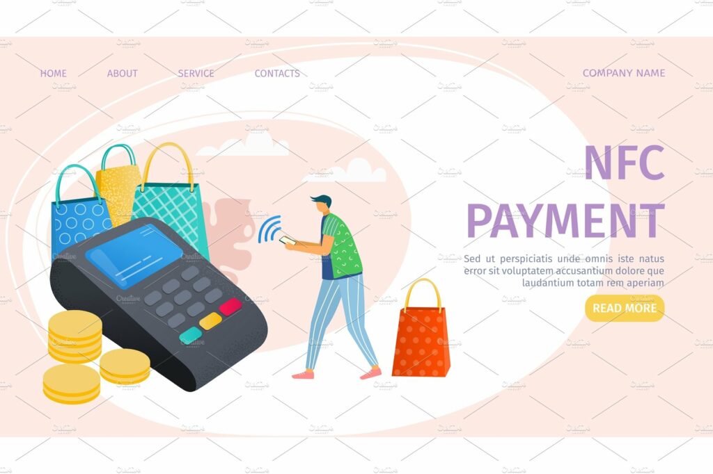 Nfc payment technology, money – MasterBundles