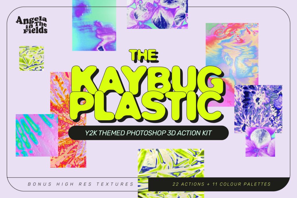 Y2K Textures PSD Action Kit + Bonus – MasterBundles