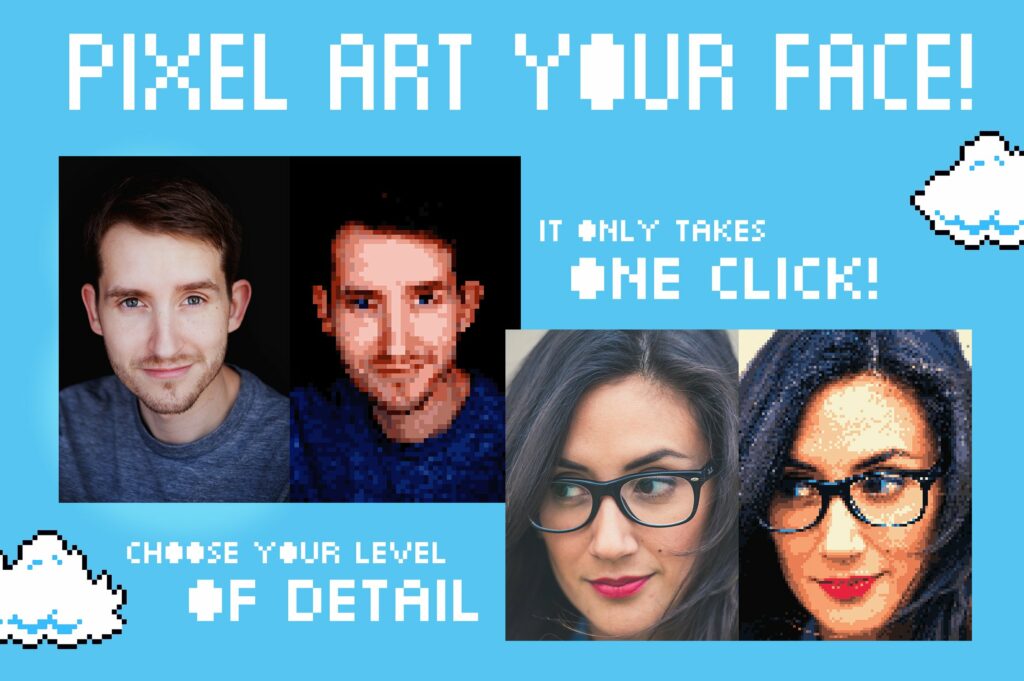 Pixel Art - One Click Actions – MasterBundles