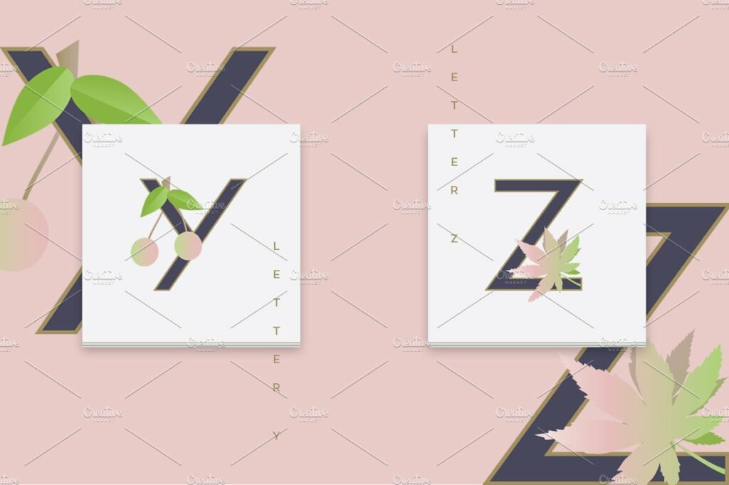 Spring alphabet letters – MasterBundles