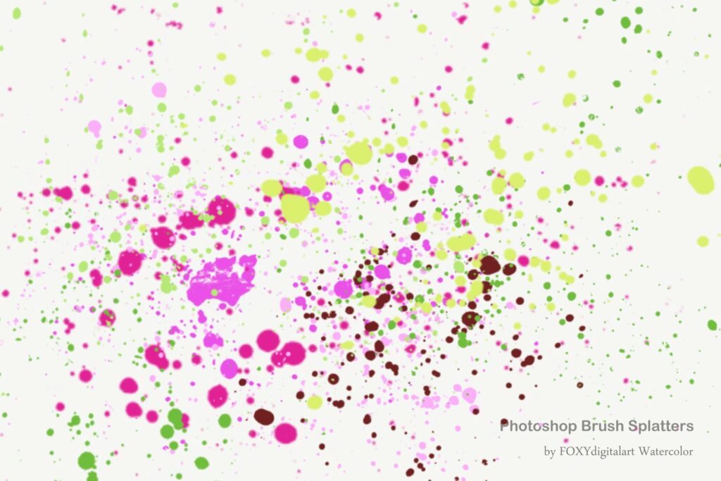 Grunge Paint Splatter Brush Set – MasterBundles