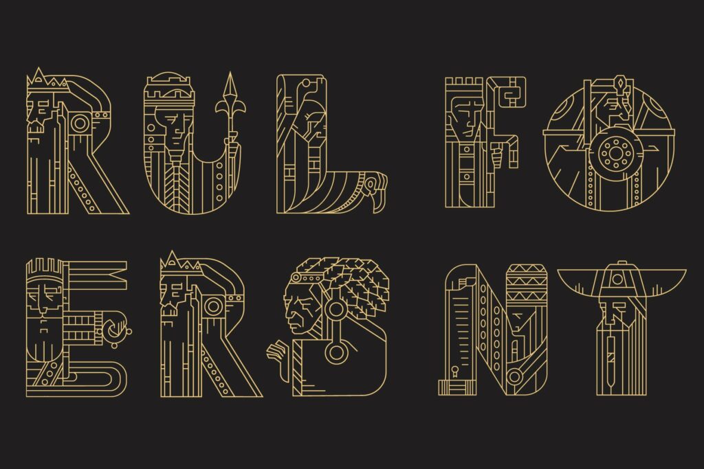 Rulers (vector letters and numbers) – MasterBundles