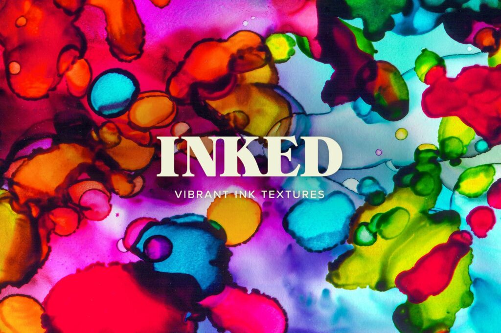 Inked: Abstract Ink Textures – MasterBundles