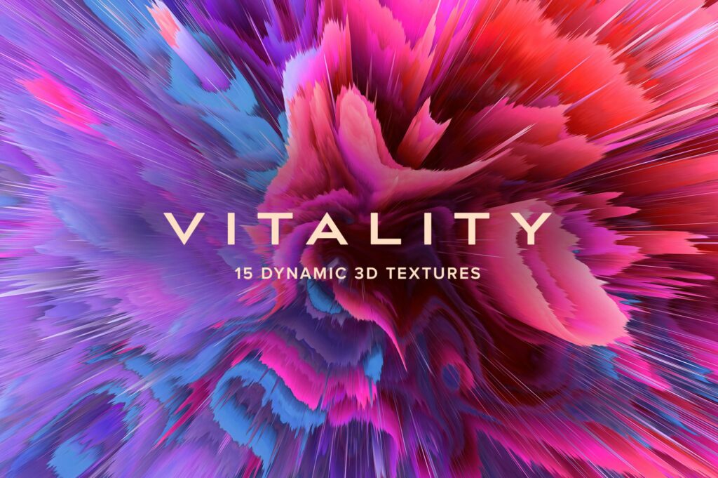 Vitality: 15 Dynamic 3D Textures – MasterBundles
