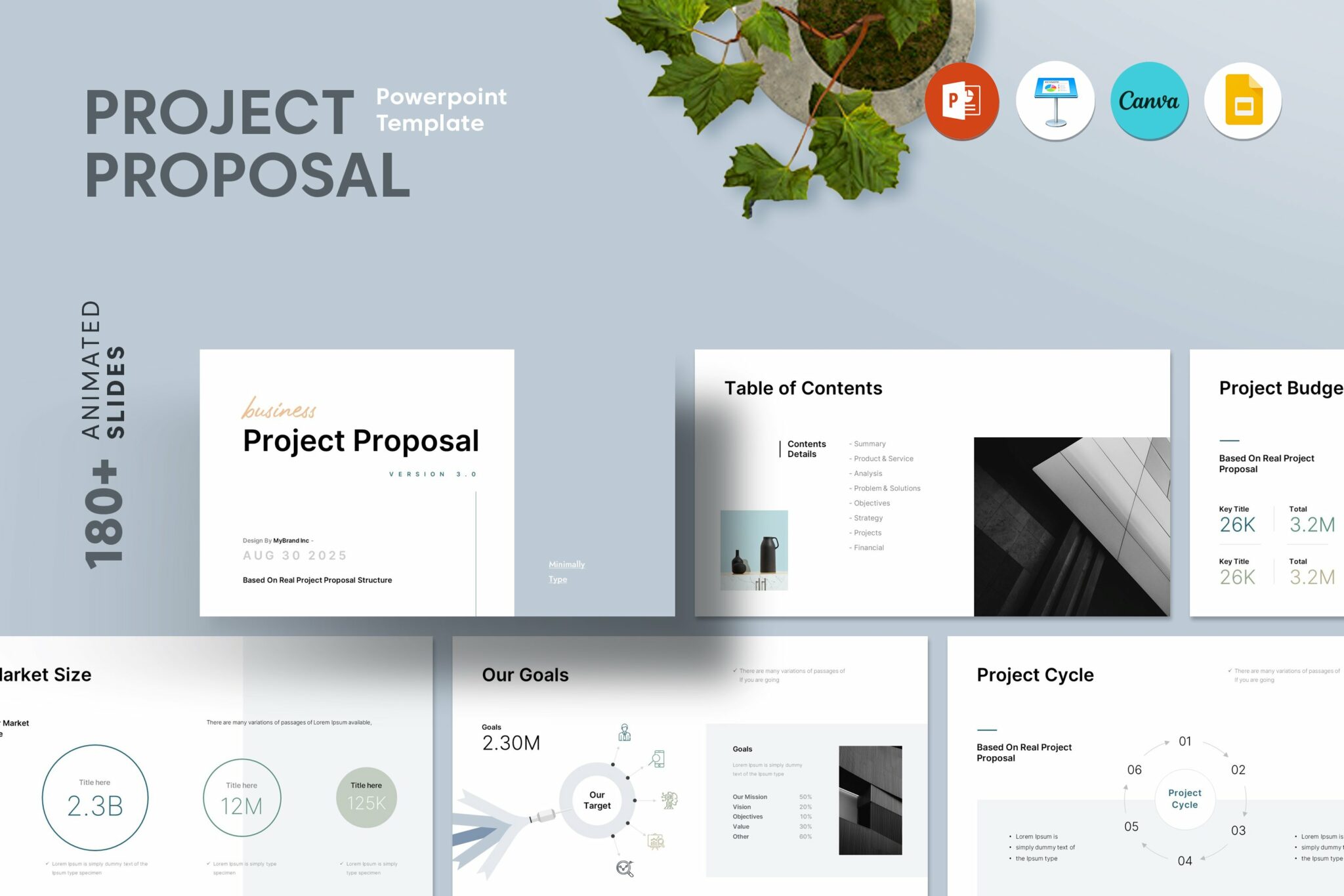 Project Proposal Powerpoint Template – MasterBundles
