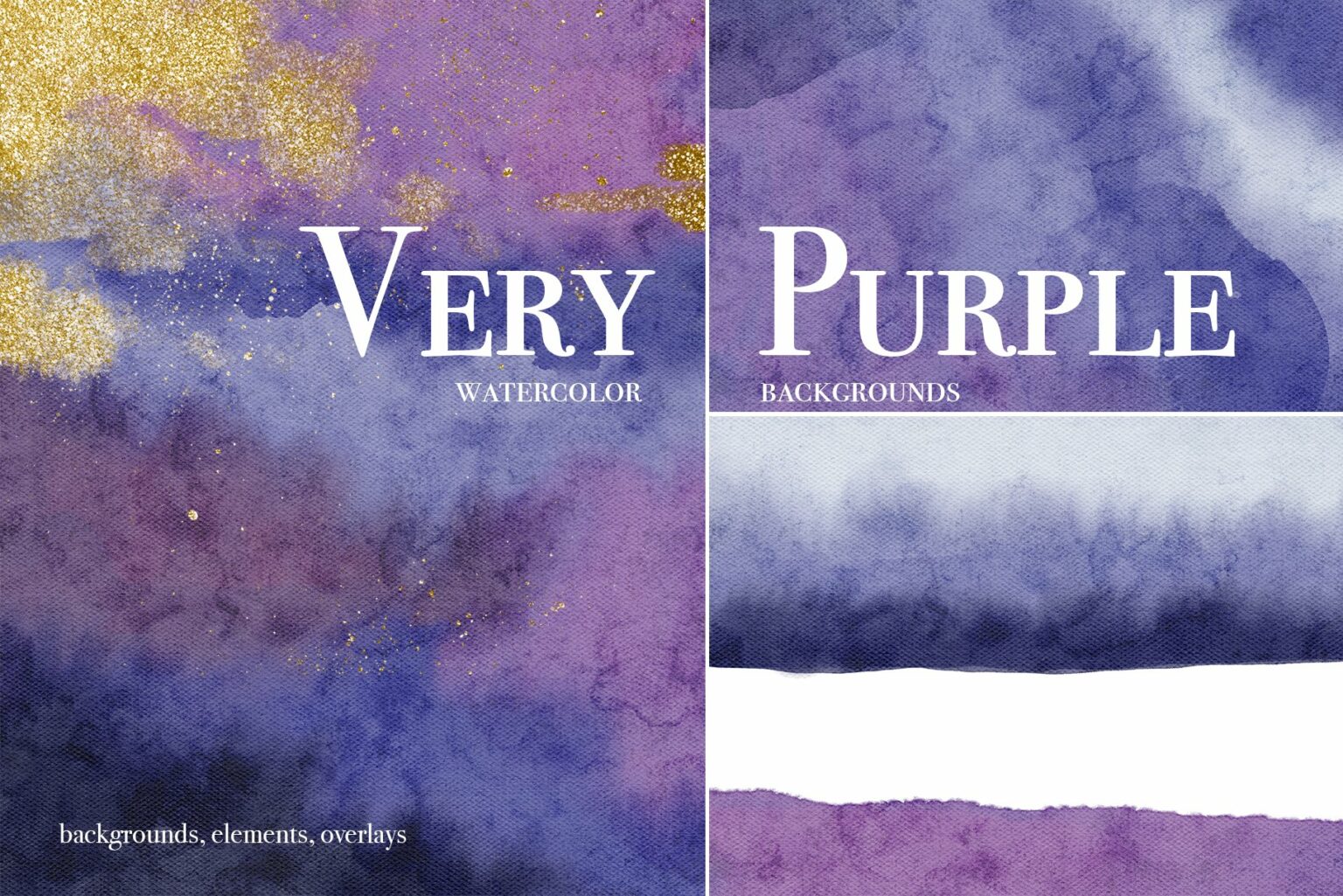 Golden Purple Watercolor backgrounds – MasterBundles