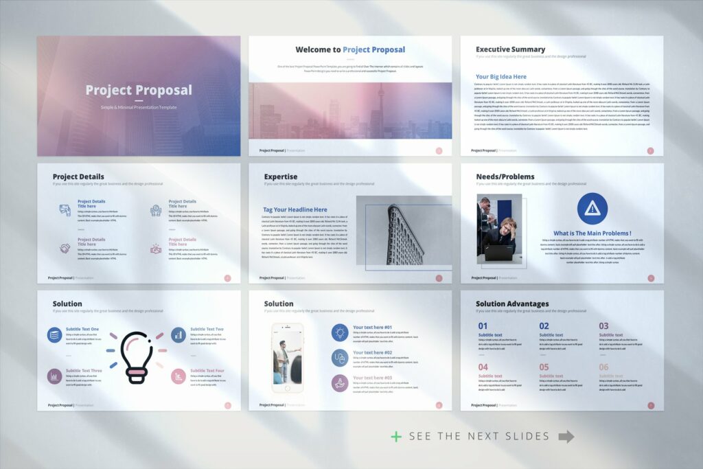 Project Proposal PowerPoint Template – MasterBundles
