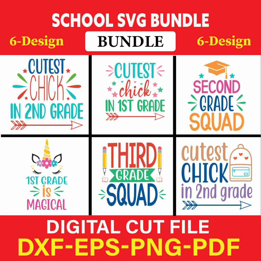 School svg bundle T-shirt Design Bundle Vol-3 - MasterBundles