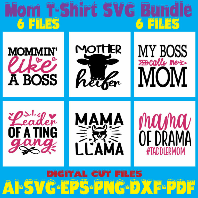 Mom T-Shirt SVG Bundle - MasterBundles