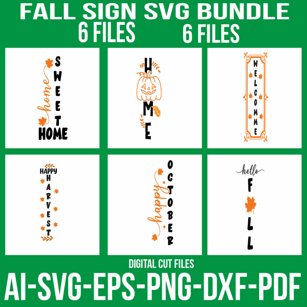 Fall Sign SVG Bundle - MasterBundles