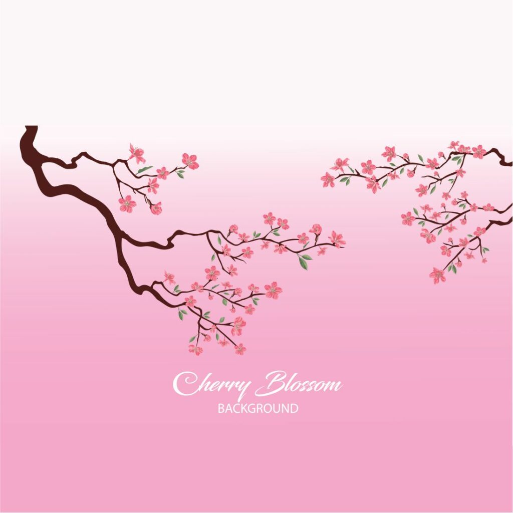 Cherry Blossom Tree vector - MasterBundles