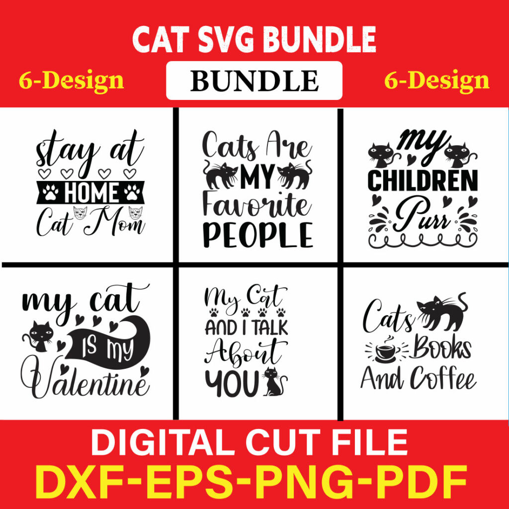 Cat svg bundle, cat mom svg,Cat T-shirt svg , crazy cat lady svg Vol-01 - MasterBundles