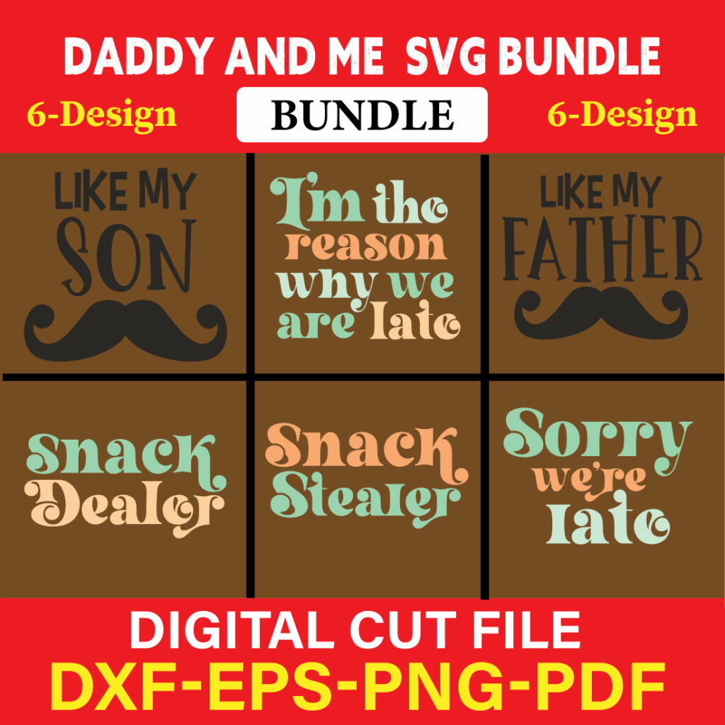 Daddy And Me T-shirt Design Bundle Vol-8 - MasterBundles