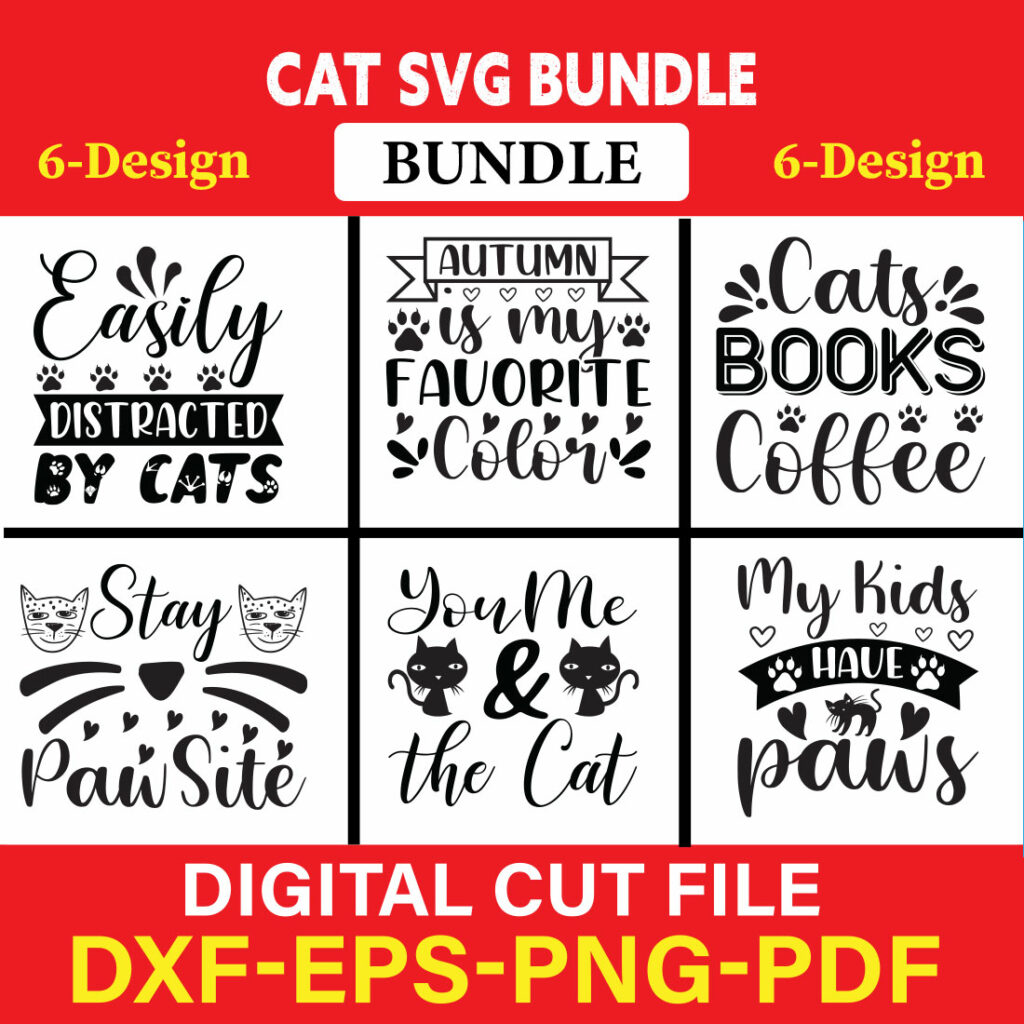 Cat svg bundle, cat mom svg,Cat T-shirt svg , crazy cat lady svg Vol-02 - MasterBundles
