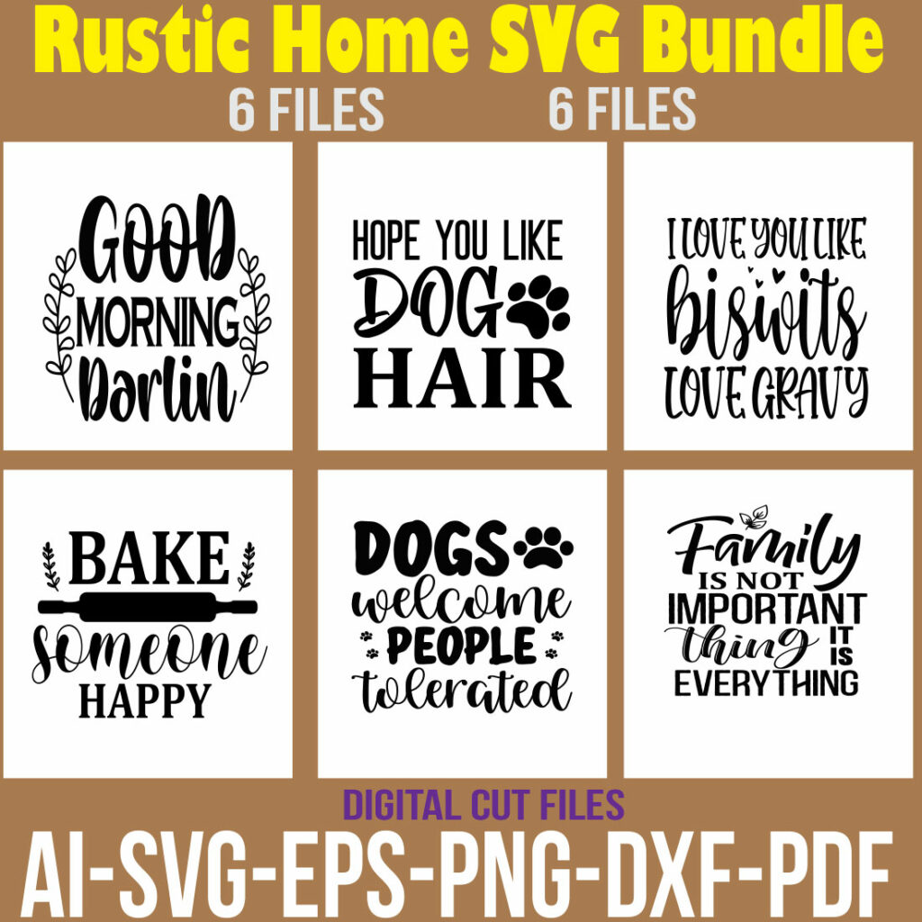 Rustic Home SVG Bundle - MasterBundles