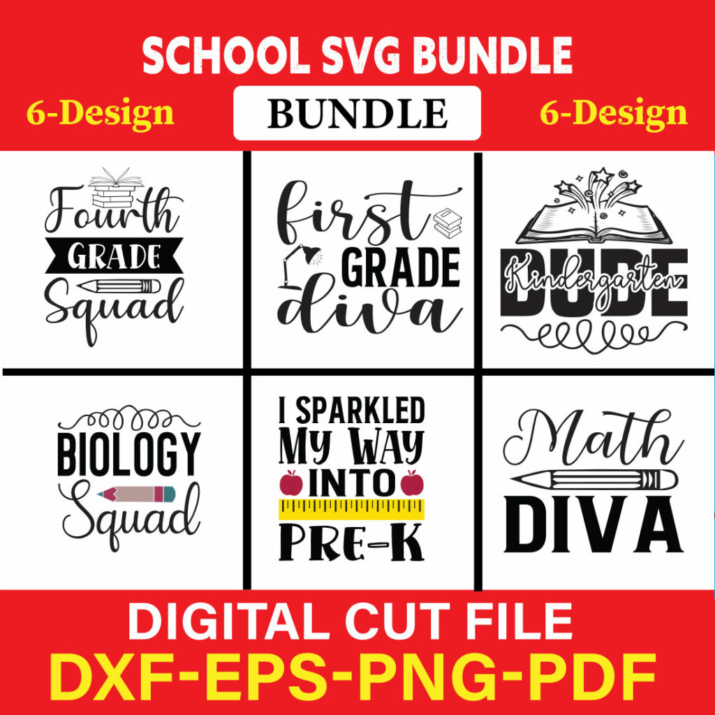 School svg bundle T-shirt Design Bundle Vol-11 - MasterBundles