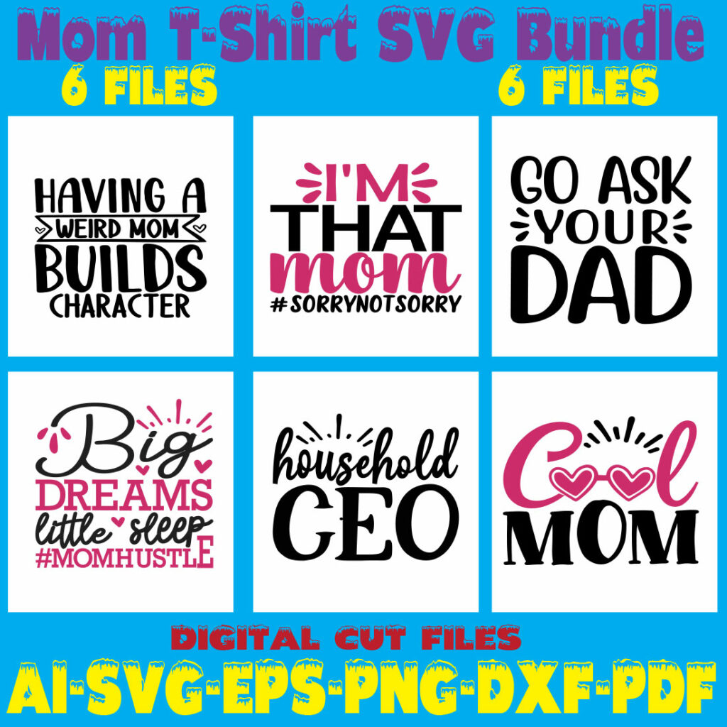 Mom T-Shirt SVG Bundle - MasterBundles