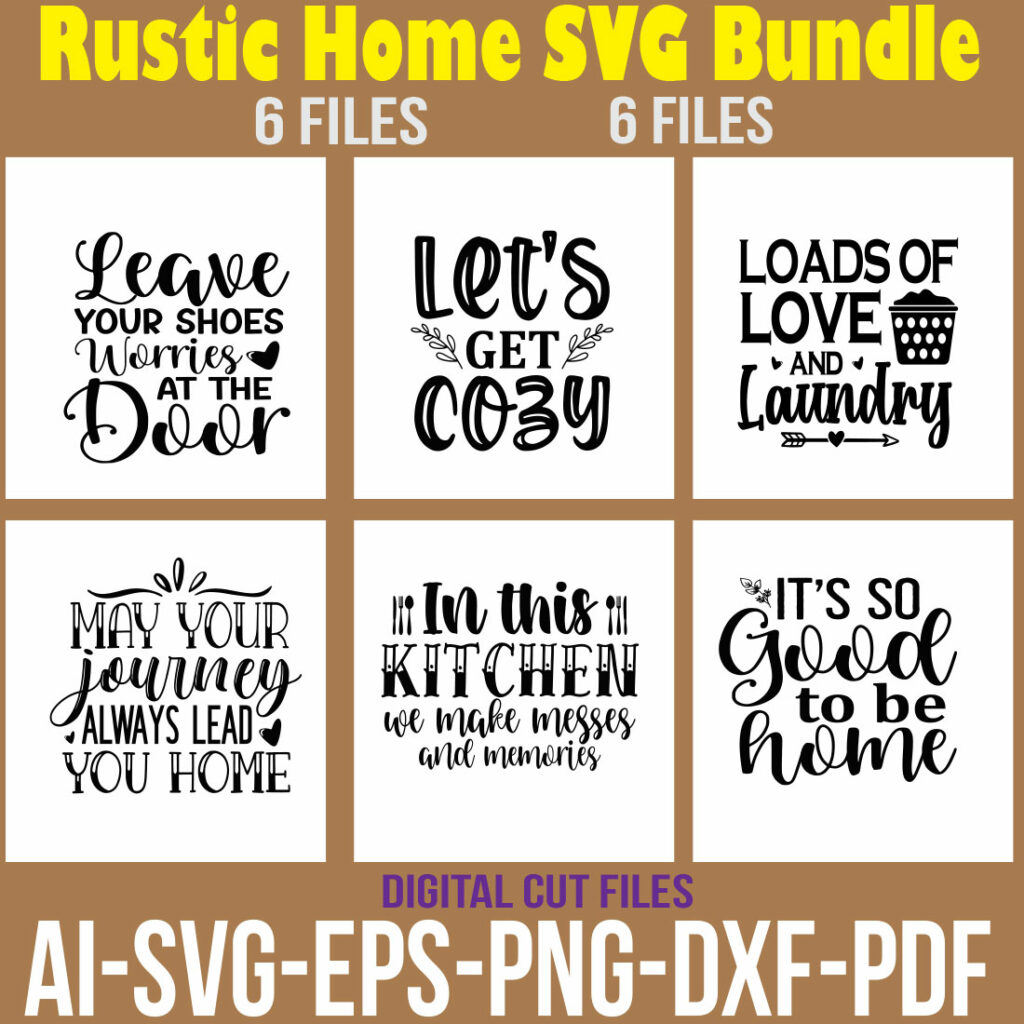 Rustic Home SVG Bundle - MasterBundles