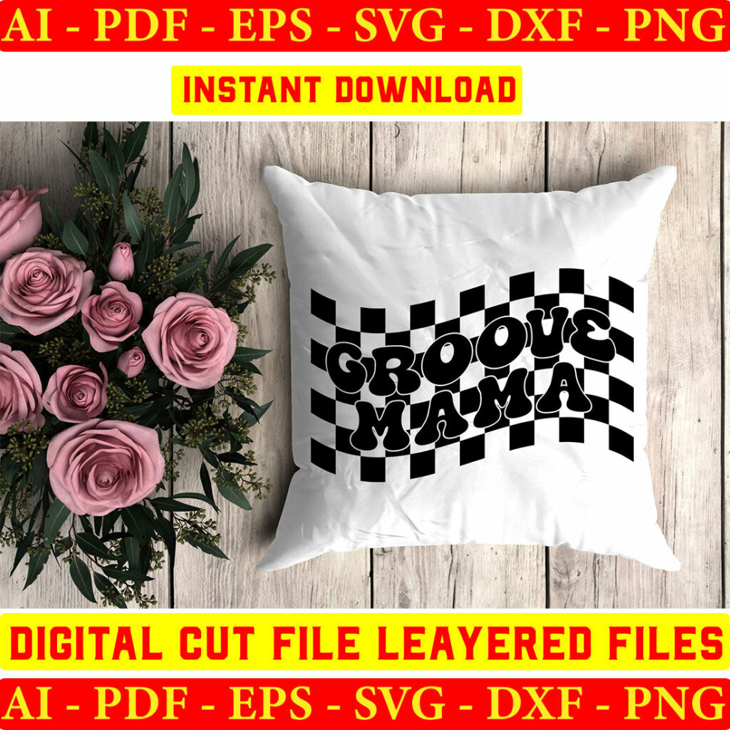 Mama svg, retro mama svg, mom svg, boho mama svg, groovy svg, mama wavy ...