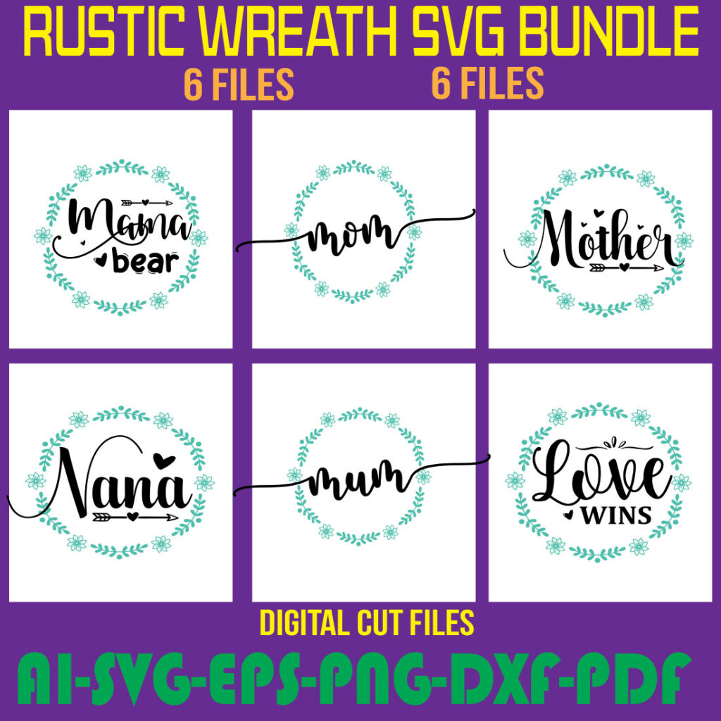 Rustic Wreath SVG Bundle - MasterBundles