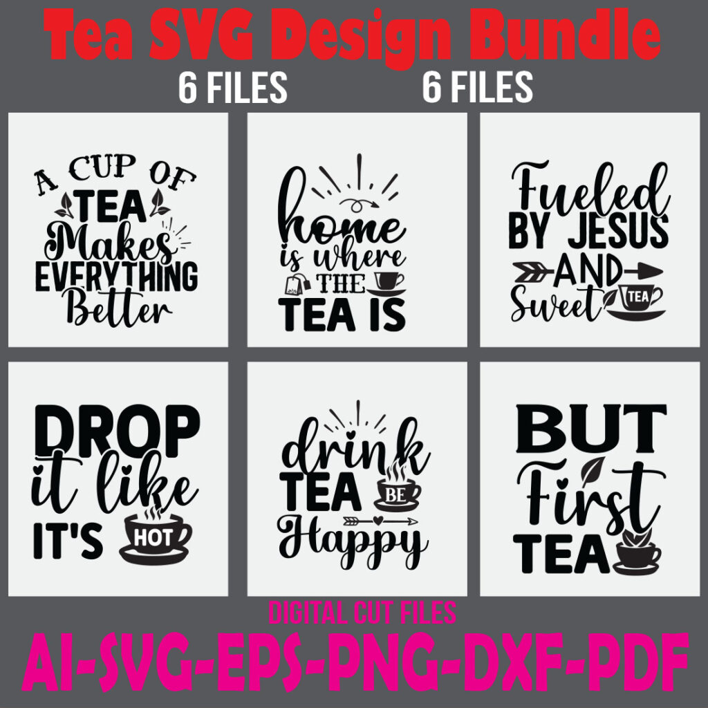 Tea SVG Design Bundle - MasterBundles