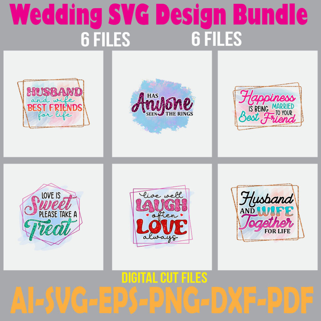 Wedding SVG Design Set - MasterBundles