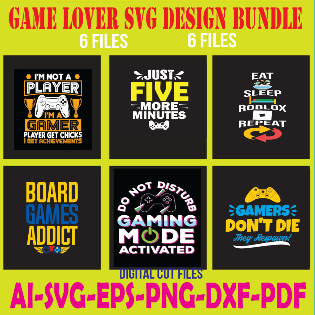 Game Lover SVG Design Bundle - MasterBundles