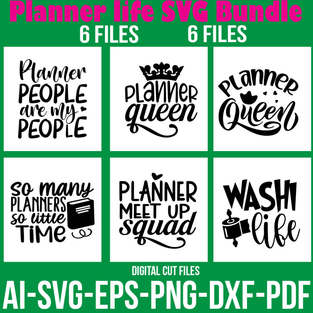 Planner life SVG Bundle - MasterBundles