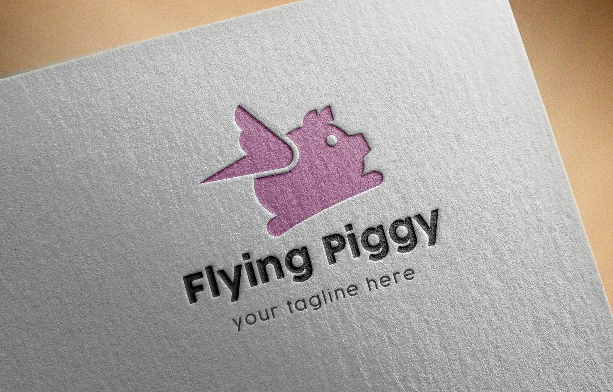 Flying Piggy Logo – MasterBundles