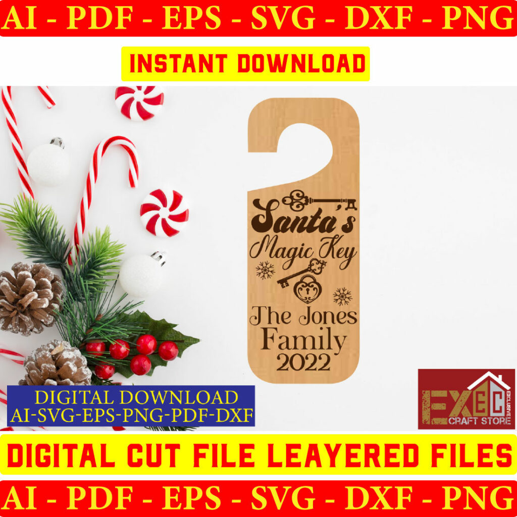 Santa's Magic Key SVG Bundle - MasterBundles