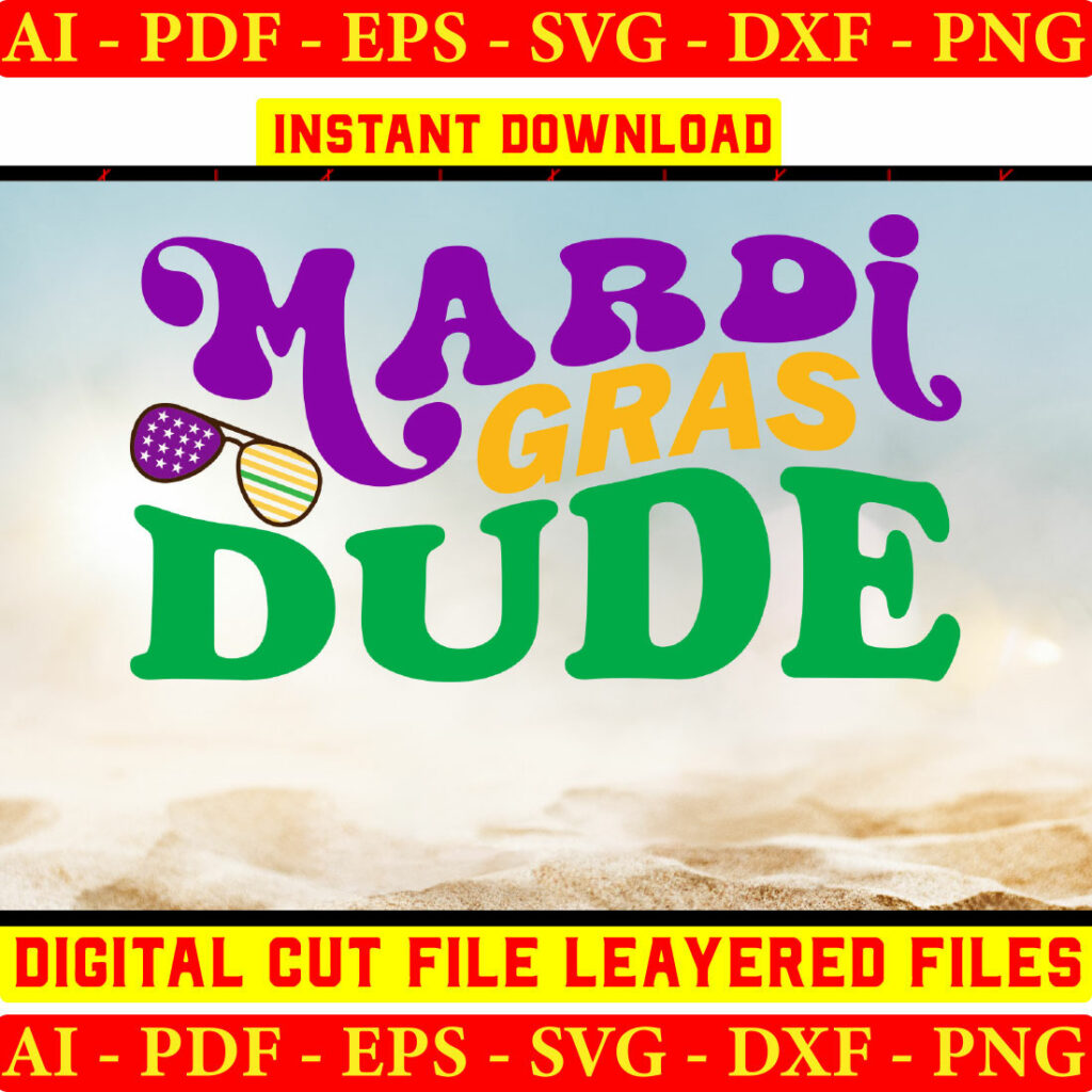 Mardi Gras SVG Design Bundle Vol-5 - MasterBundles