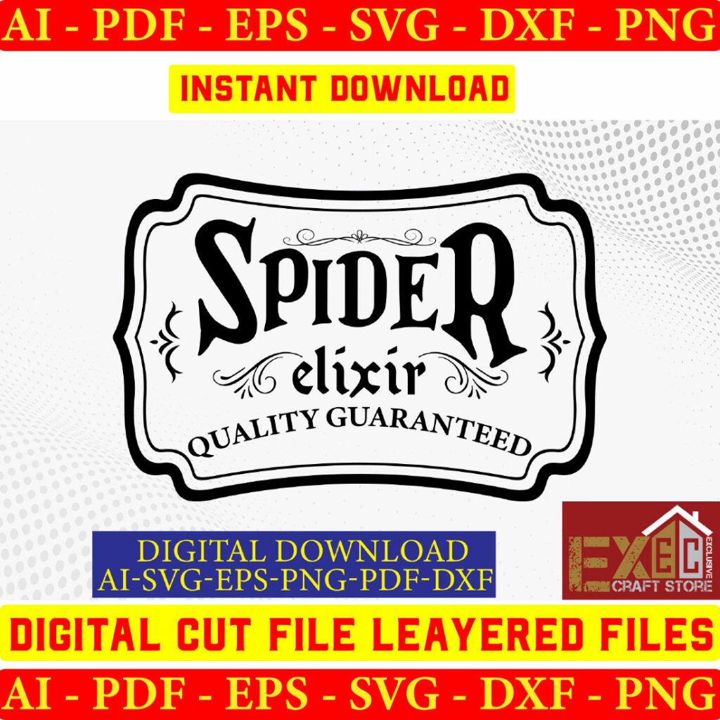 Halloween Bottle Labels svg png, Transparent Labels, Witch's Brew ...