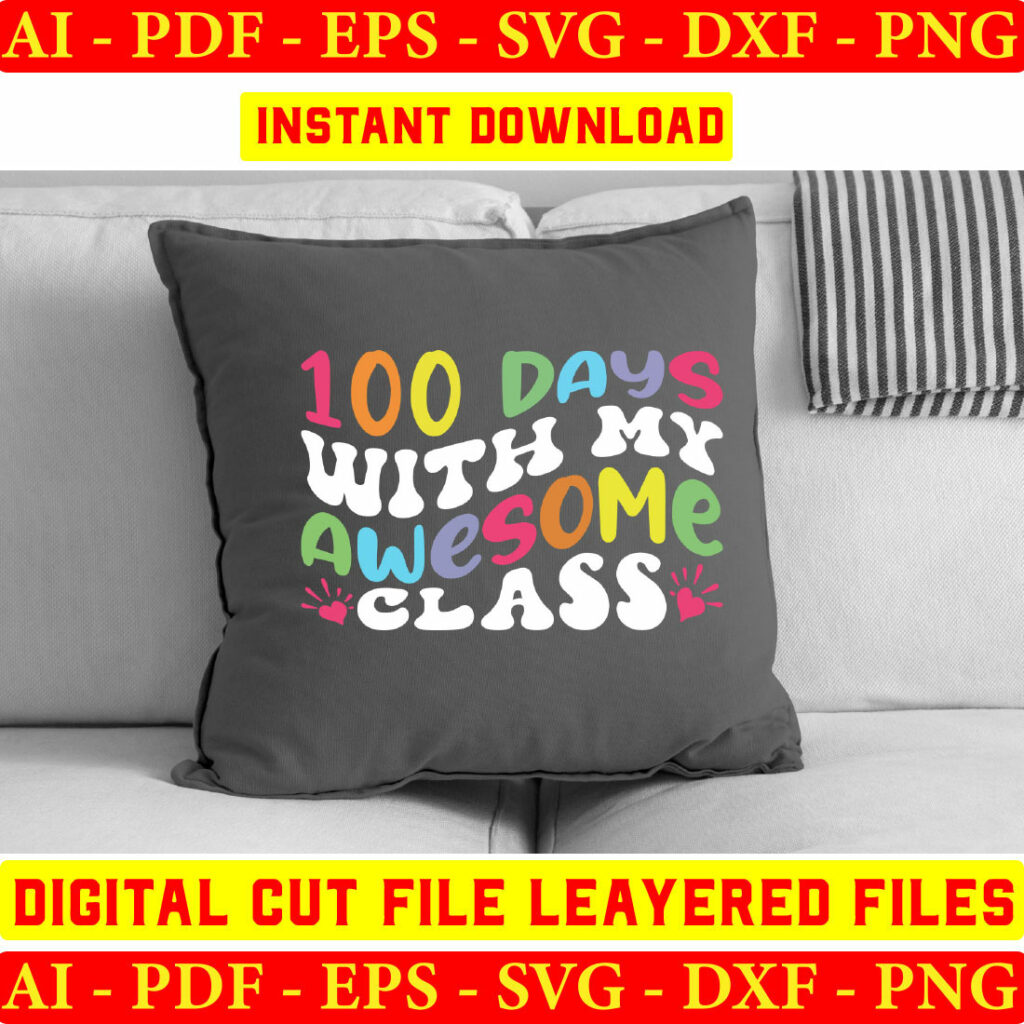 100 Days Of School T-shirt Design Bundle - MasterBundles