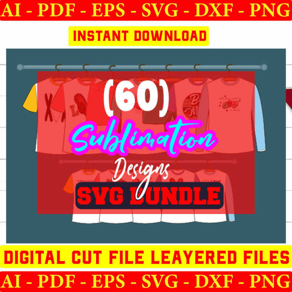 Valentines Sublimation Svg Bundles Vol-11 - MasterBundles