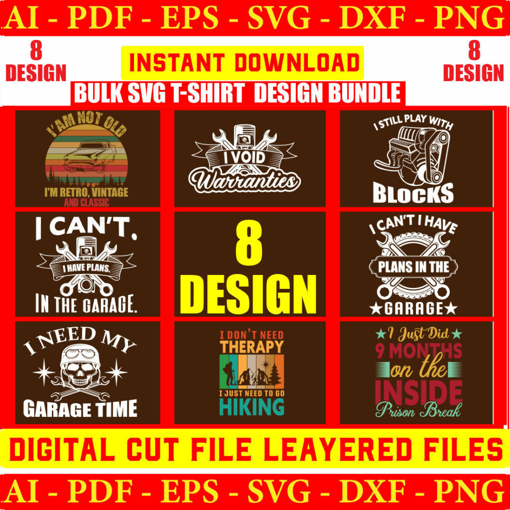 Bulk SVG T-shirt Design Bundle Vol- 04 - MasterBundles