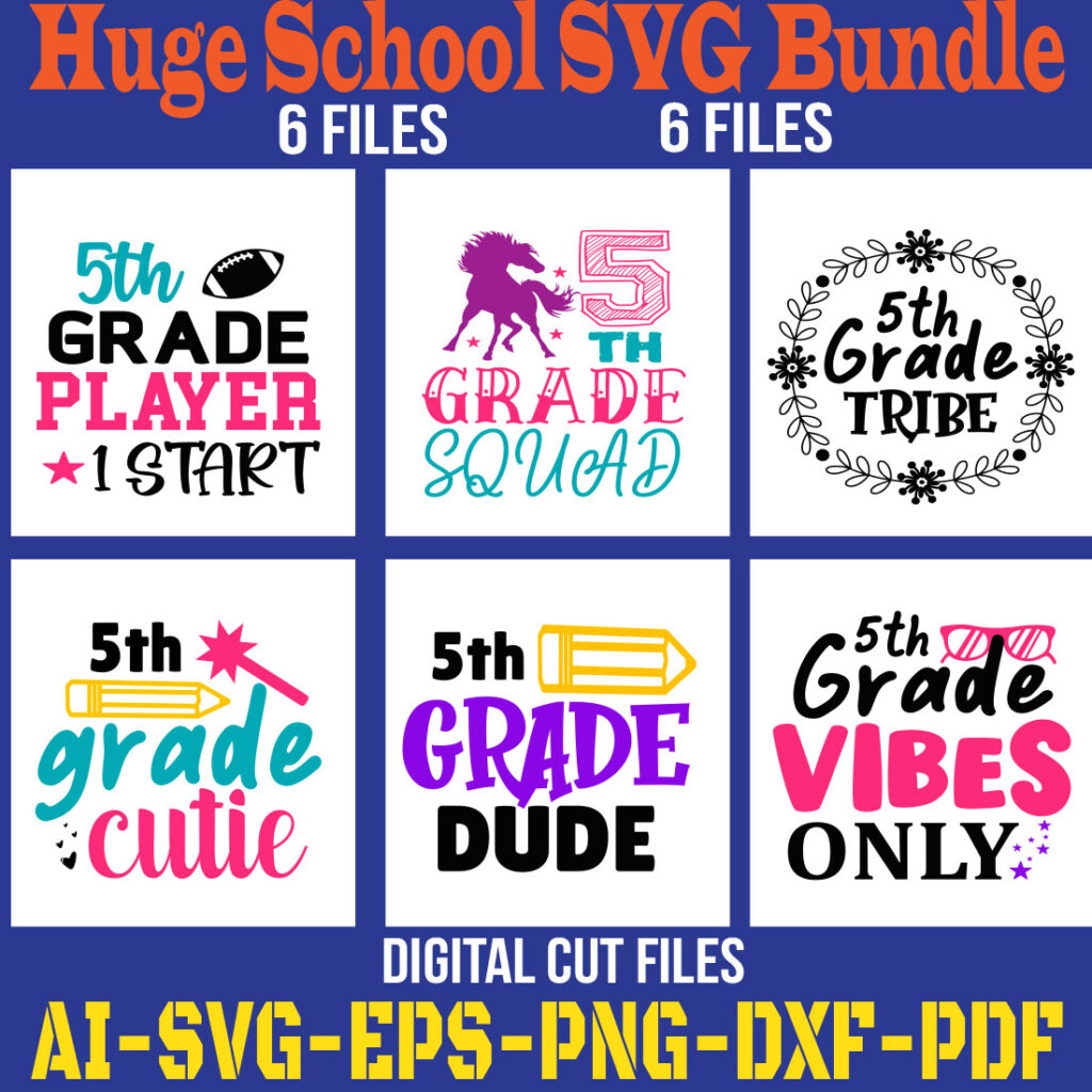 Huge School SVG Bundle - MasterBundles