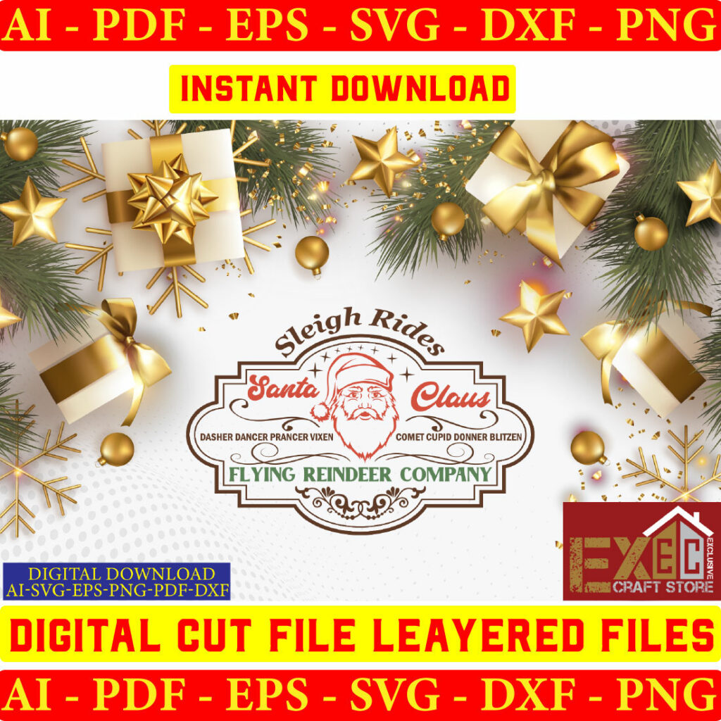 Christmas Retro Sign Svg Bundle - MasterBundles