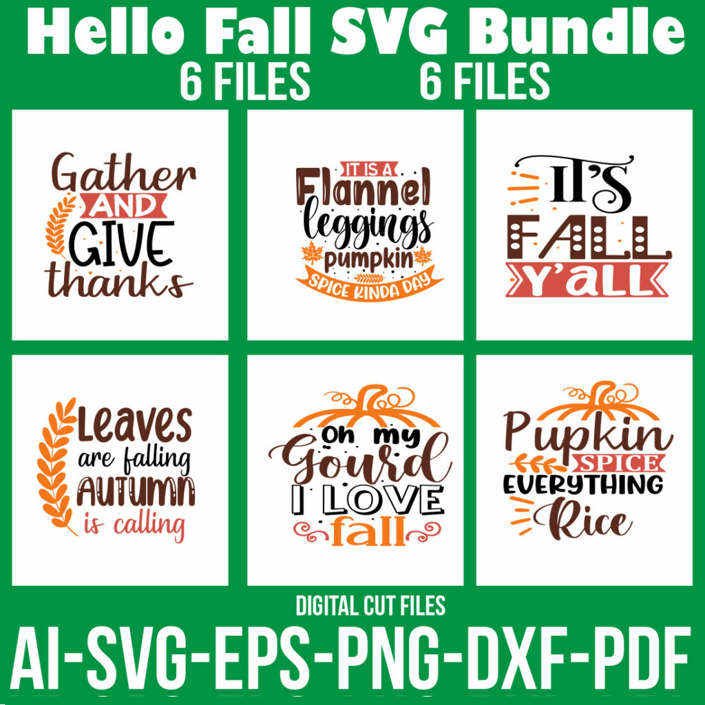 Hello Fall SVG Bundle - MasterBundles