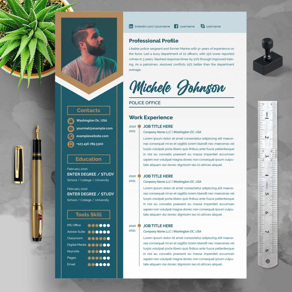 Creative Resume Builder - CV Design – MasterBundles