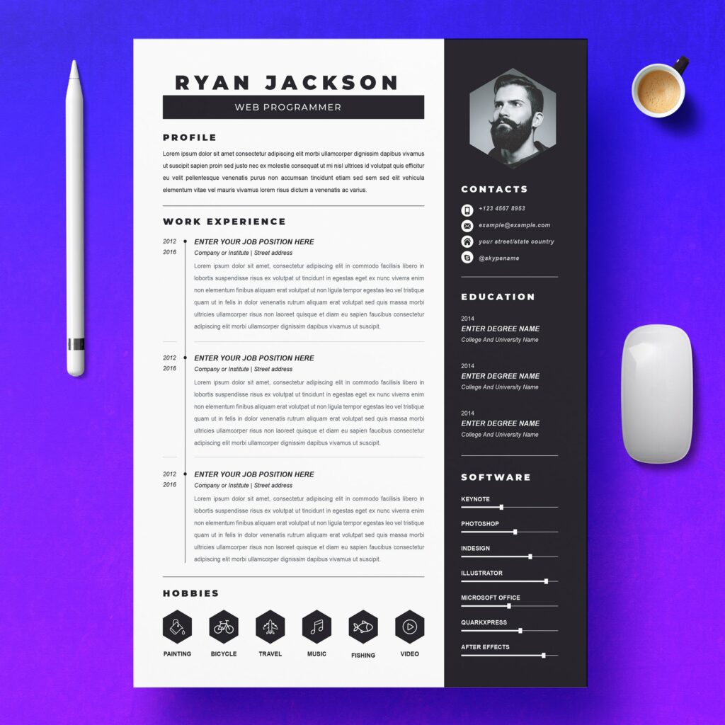 Simple Resume Design Template