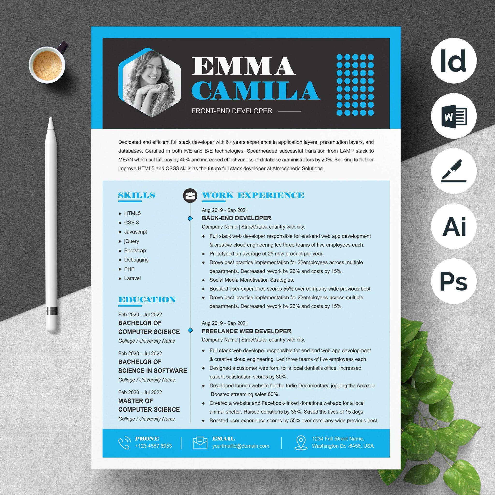 Professional Curriculum Vitae – MasterBundles