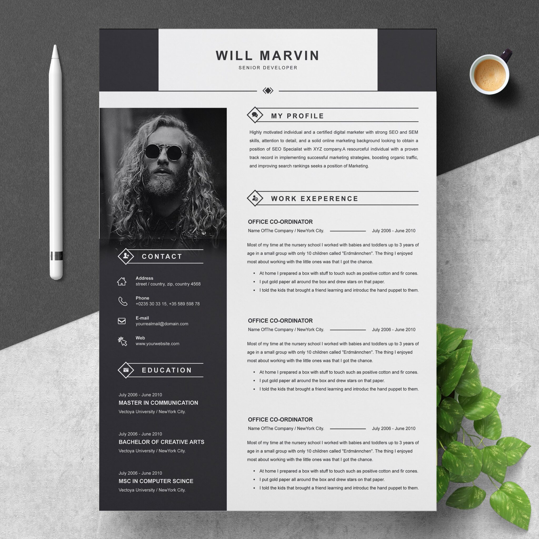 Software Engineer Resume Template | Application Developer Resume Template - MasterBundles