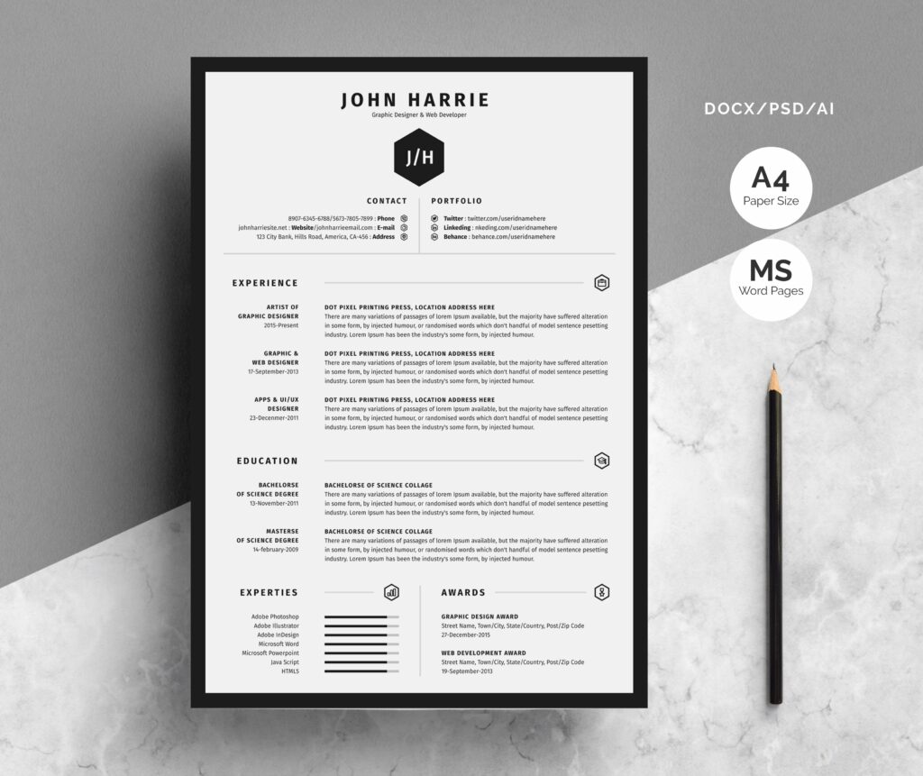 The Clean CV – MasterBundles