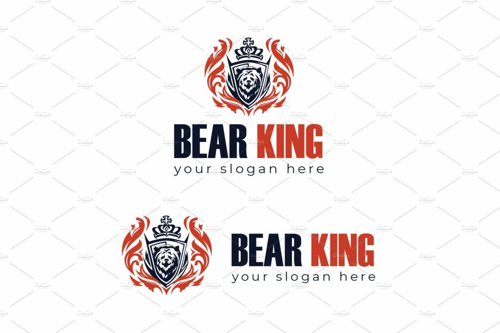Bear King Logo Template – MasterBundles
