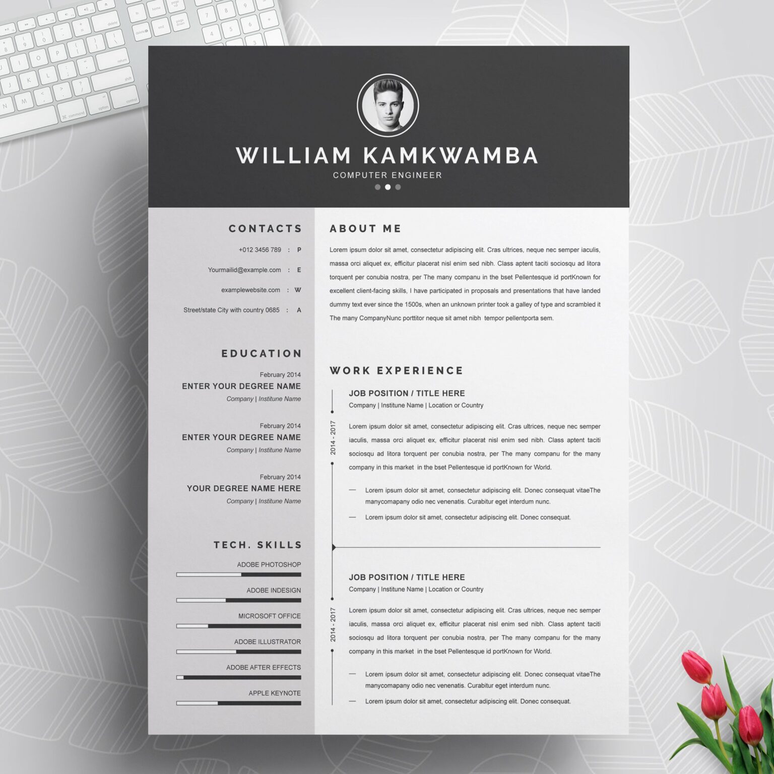 Computer Programmer Resume Template – MasterBundles