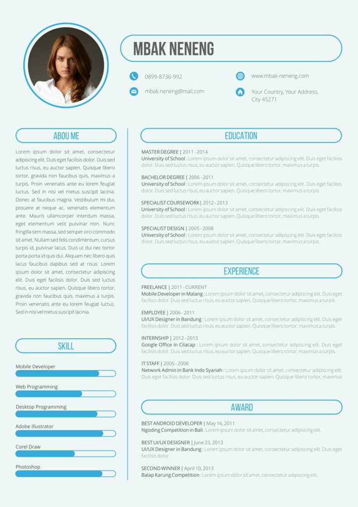 Round Resume Minimalist – MasterBundles